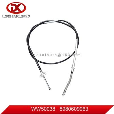 China Suitable For Isuzu 4HG1/4HG1-T/4HE1/4HK1 MYY6S, Hand brake cable L=3650cm  8980609963 8 98060996 3 for sale