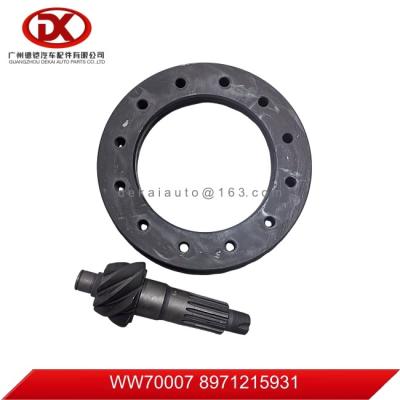 China Suitable For ISUZU MXA5R / MYY5T  Diferential Main gear And Shaft 7*39  8971215931 8 97121593 1 for sale