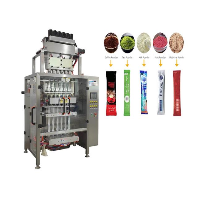 220V 50HZ PLC Controlled Automatic Packing Machine 10 Lines For 2-5g Green Tea Powder