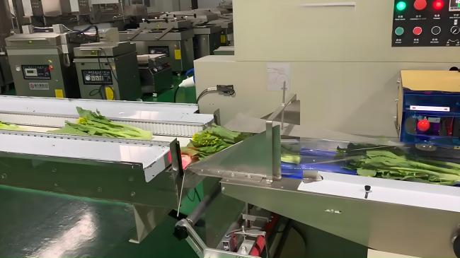 Automatic Vegetable Wrapping Machine Multifunctional Pillow Pack With Vacuum Function