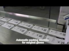 Surgical glove 4 side sealing packing machine 2 lanes