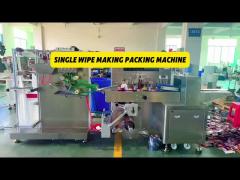 220V Single Piece Small Make-up Removal Wet Wipe Making Packing Machine 2 in 1 Machinery