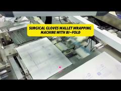 Surgical Glove Inner Wallet Type Wrapping Machine With Bi-fold