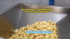 High Quality Frozen Tofu Puff VFFS Packaging Line With 14-head Weigher