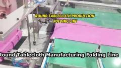 High Efficient Round Tablecloth Automatic Production Folding Line
