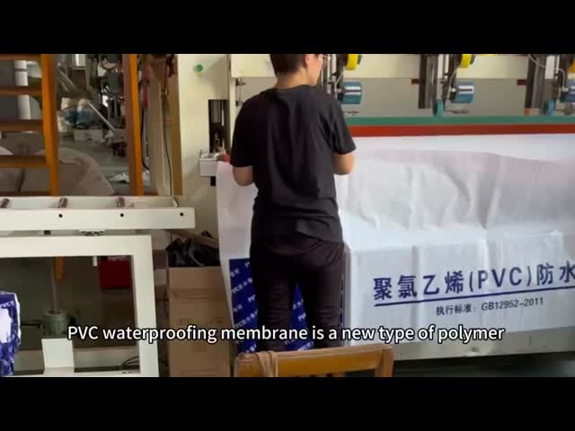 Vídeo de construção de membrana de impermeabilização de PVC
