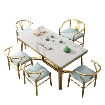 China Chinese office reception tea table and chair luxury business negotiation table home coffee table for sale