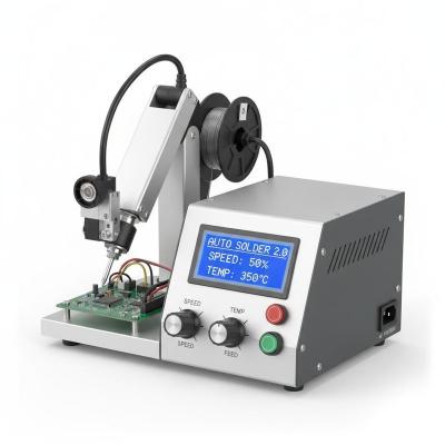 China 110V 220V Automatic Soldering Machine Featuring LCD Display and Adjustable Soldering Speed Ideal for Electronic Production for sale