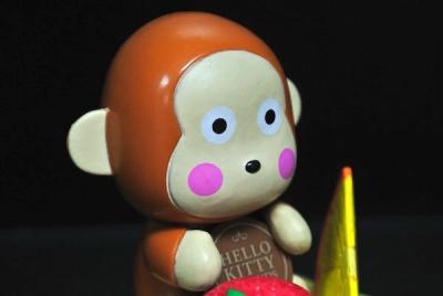 China Candy Container Plastic Monkey Figurines , Plastic Monkey Toy Small Size for sale