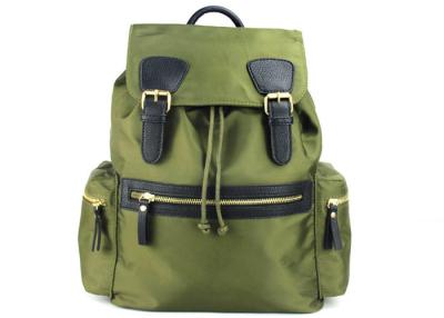 China Soft Back Ladies Leather Backpack , Foldable Nylon Hiking Backpack For Women for sale
