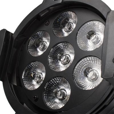 Cina luci par piane di plastica del DJ del lavaggio della luce RGBW 4in1 DMX512 di 7x12W LED in vendita