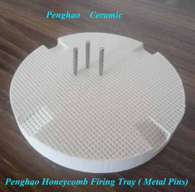China PH (Round)Ceramic Dental Honeycomb Firing Tray  ( metal pins & ceramic pins) for sale