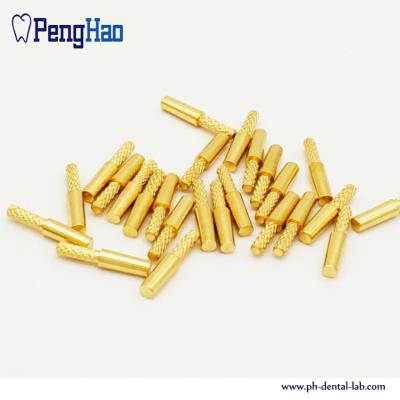 China China factory supply high quality dental brass dowel pins with stike for dental lab for sale