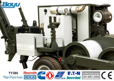 China 38T 4&6-Bundle Conductor Transmission Line Stringing Equipment Hydraulic Cable Puller Hydraulic Pump German Rexroth for sale