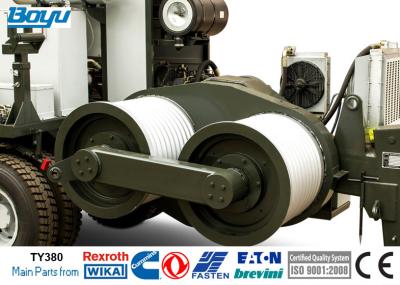 China 38T 4&6-Bundle Conductor Transmission Line Stringing Equipment Hydraulic Cable Puller Hydraulic Pump German Rexroth for sale