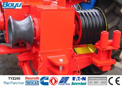 China 252 / 320mm Bull Wheel Tractor pulling machine 41 kN With 6 Groove Max steel rope 13mm for sale