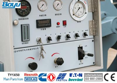 China Overhead 50kN 5T Hydraulic Tensioner with German Rexroth Speed Reducer Cummins Diesel Engine for sale