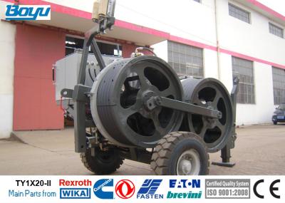 China 800mm Wheel Small Machine 950kg Line Tension Stringing Equipment 20kN for Overhead Powerline with German Rexroth Reducer for sale