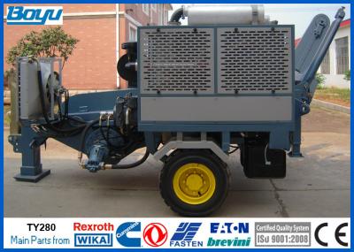 China 4 or 6 bundled conductors Overhead Line Stringing Equipment Hydraulic Puller Machine 28tons Engine Cummins for sale