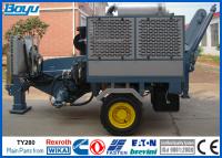 China 280kN 28T Overhead Hydraulic Cable Puller with 1600mm Reel Capacity and 5km/h Speed for Transmission Lines for sale