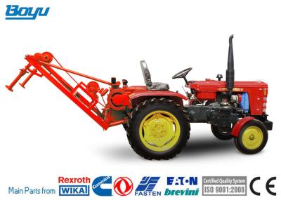 China Red Transmission Line Stringing Equipment Self - Propelled Mechanical Puller for sale