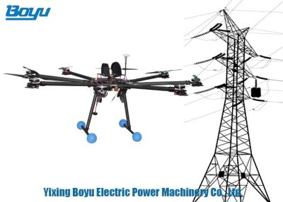 China UAV Drone Transmission Line Stringing Tools With Camera For Power Line , Vertical for sale