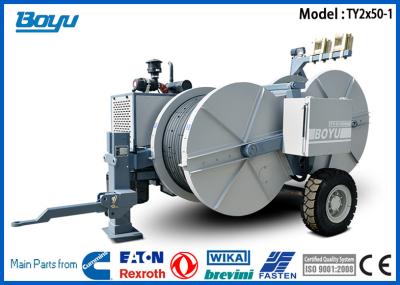 China Trekkend Type - 2 Hydraulische de Kabelspanner van x 50KN voor Pomp van de Motor de Duitse Rexroth van Cummins van de tweeling-Bundelleider Te koop