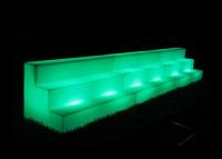 China Three Layers Lighted Bar Shelves Plastic Led Bottle Stand High Grade for sale
