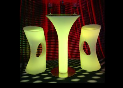 China PE LED Illuminated Furniture Counter Led Bar Table IR Remote Control for sale