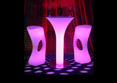China PE LED Illuminated Furniture Counter Led Bar Table IR Remote Control for sale