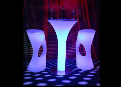 China PE LED Illuminated Furniture Counter Led Bar Table IR Remote Control for sale