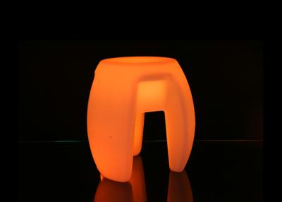China Outdoor Colorful LED Illuminated Furniture Led Triangular Stool 80000h Life Time for sale