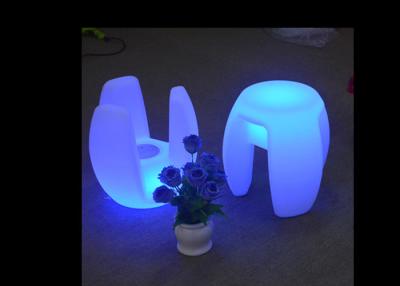 China Outdoor Colorful LED Illuminated Furniture Led Triangular Stool 80000h Life Time for sale
