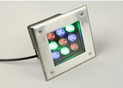 China Square In Ground Lighting Led Rectangle Stainless Steel Underground Garden Lights for sale