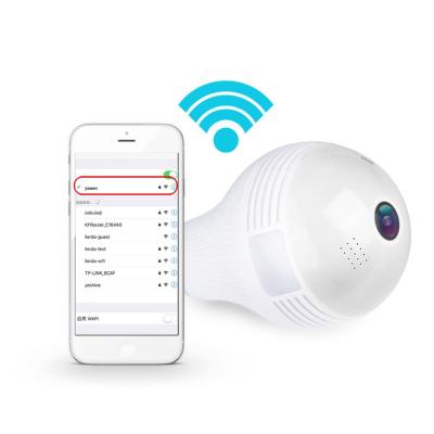 China 1.30MP 360 Panoramin Wifi Camera Light Bulb Smart Led Light Bulbs For Floor Lamps for sale
