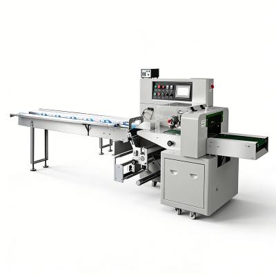 China 2.4KW Horizontal Pillow Packing Machine 304 Stainless Pillow Packaging Machine 220V for sale