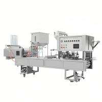 China Jelly Cup Fill Seal Packing Machine Double Head for sale