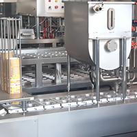China Jelly Cup Fill Seal Packing Machine Double Head for sale
