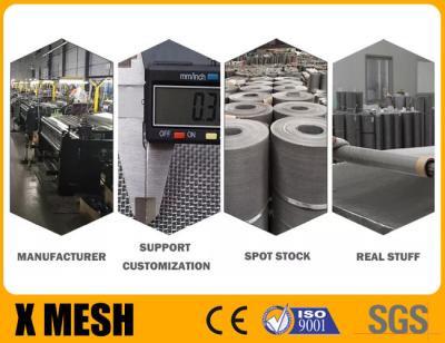 China 20 X 20 Mesh Size Stainless Steel Woven Mesh 0.25mm Diameter 25m Length for sale