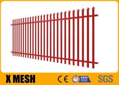 Cina Metallo di sicurezza della parte 68mm di W che recinta PVC rosso ricoperto per lo stabilimento chimico in vendita