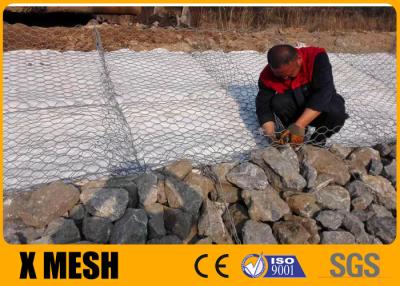 Cina Canestri del gabbione del PVC di 2.7mm/gabbie rivestiti d'acciaio tessuti roccia del gabbione in vendita