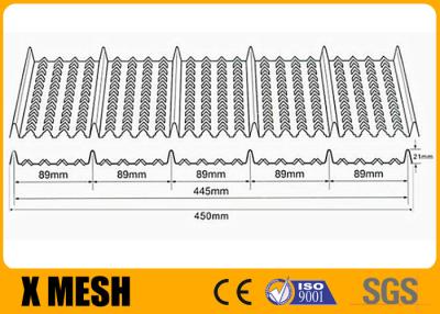 China 2000mm Lengte breidde de Gegalvaniseerde Norm van Metaalrib lath heavy duty ASTM A924 uit Te koop