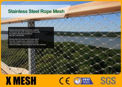 Cina Il cavo tessuto la protezione Mesh Netting del ponte X tende la norma di Webnet ASTM del cavo in vendita