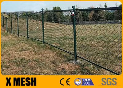 China 6Ft 8Ft 15m  Diamond Mesh Farm Chain Link Fence Hot Dip Galvanized Zinc Coated for sale