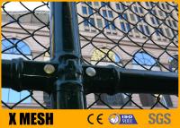 China Vinyl beschichtete langlebiges Gut 1,8 M Chain Link Fencing, das 50mm schwarze Farbe Diamond Wire öffnet zu verkaufen