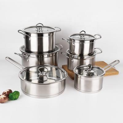 中国 鍋を調理するベスト セラーの台所非棒の調理器具セットはSsのハンドルによって置いた 販売のため