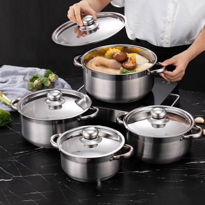 Cina La cucina di vendita calda che cucina il vaso ha messo la minestra di acciaio inossidabile & le pentole di riserva dei vasi che cucinano l'insieme del vaso della minestra in vendita