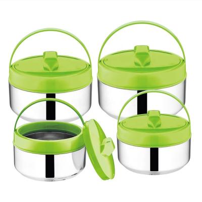 China Van de de Doosschool van de handvatlunch van het Bureaubento 4pcs van de het Roestvrije staal Thermische Voorraad de Pottenreeks Te koop
