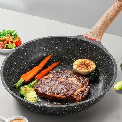Cina Pentole di alta qualità che cucinano la padella di pietra di induzione del bastone della padella del fondo piatto di Maifan del vaso non in vendita