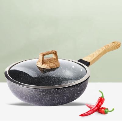 Cina Le pentole calde di vendita che cucinano il frigideira Panci della pentola della padella del vaso hanno fuso sotto pressione la padella del bastone della padella del ghisa non in vendita